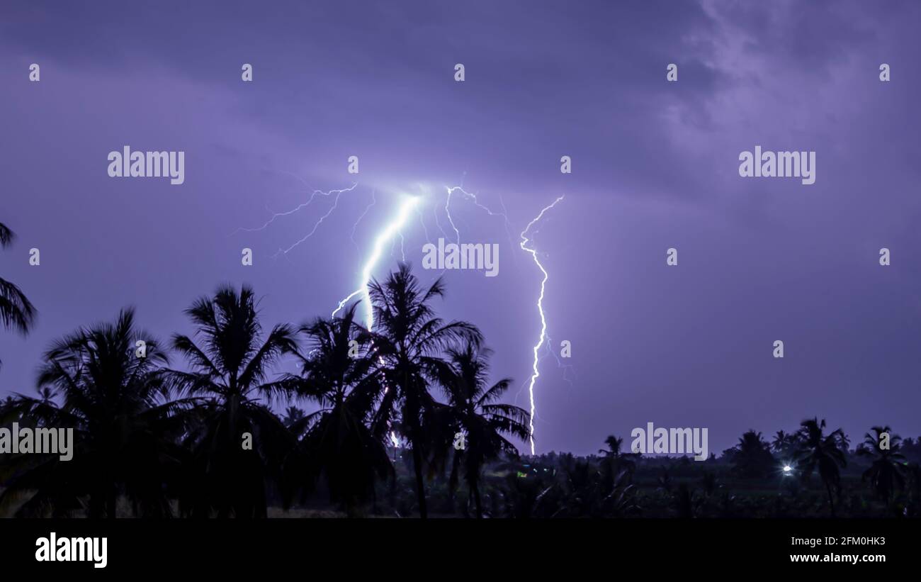 Lightning storm to good weather hi-res stock photography and images - Alamy