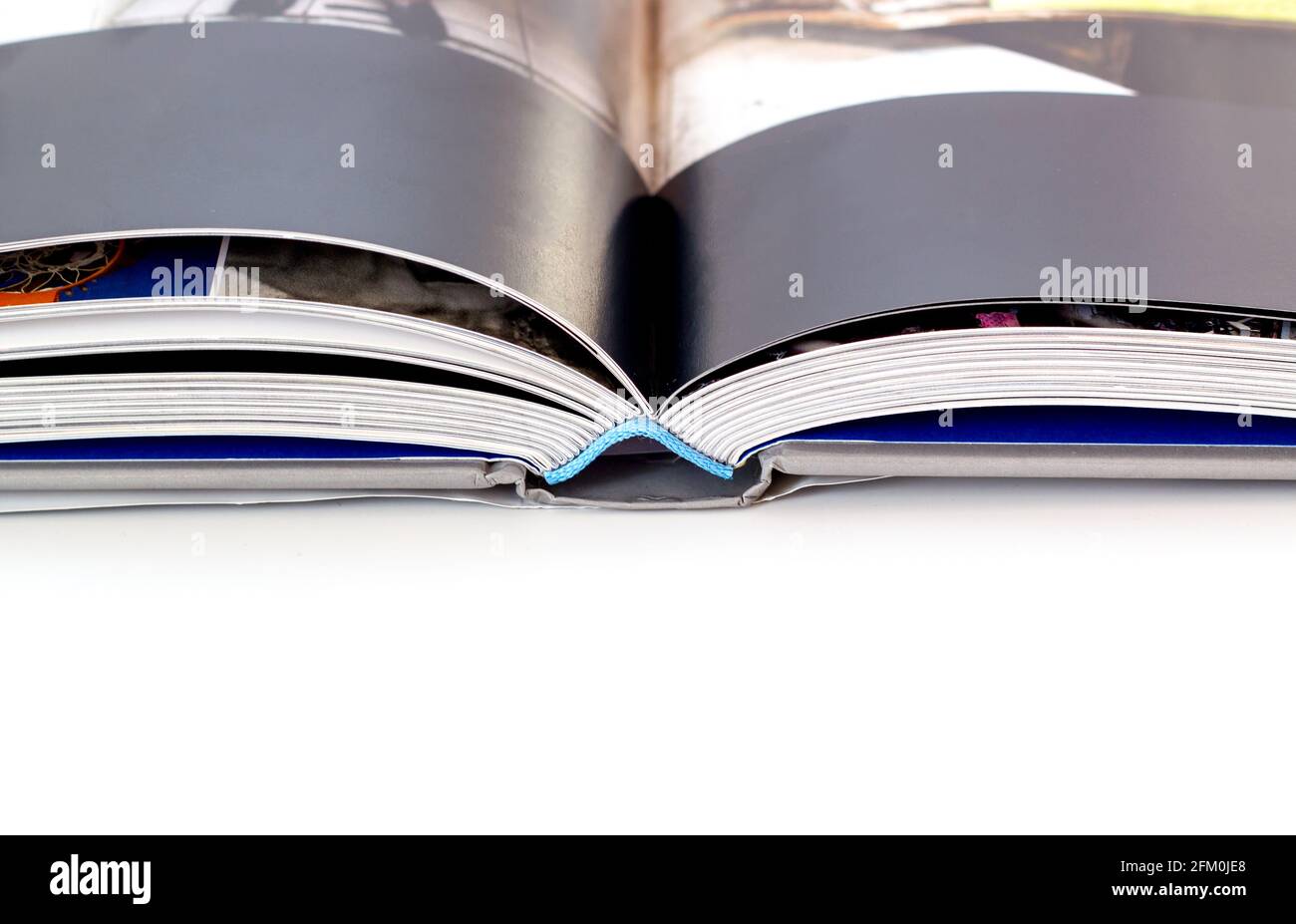 printed brochures with saddle stitching from the printing house Stock ...