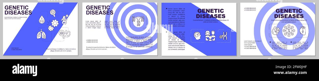 Genetic diseases brochure template Stock Vector Image & Art - Alamy