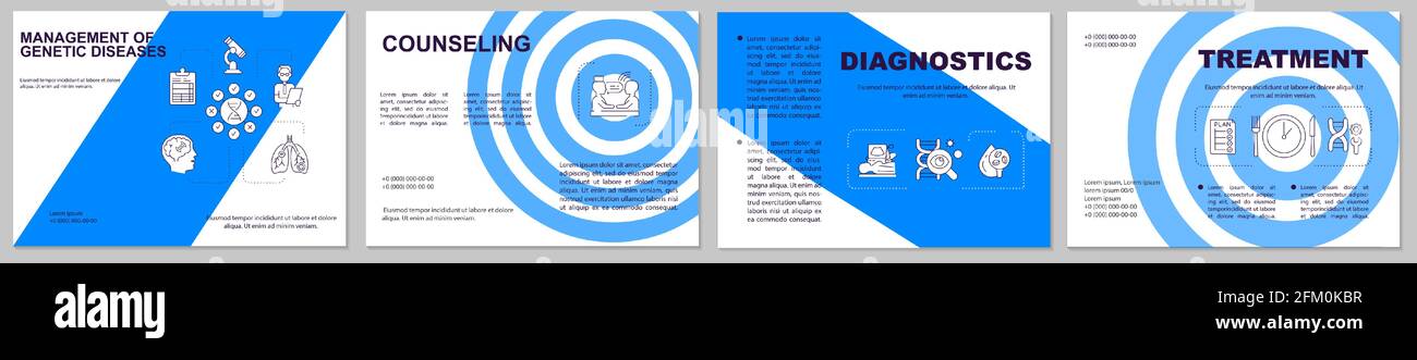 Management of genetic diseases brochure template Stock Vector Image ...