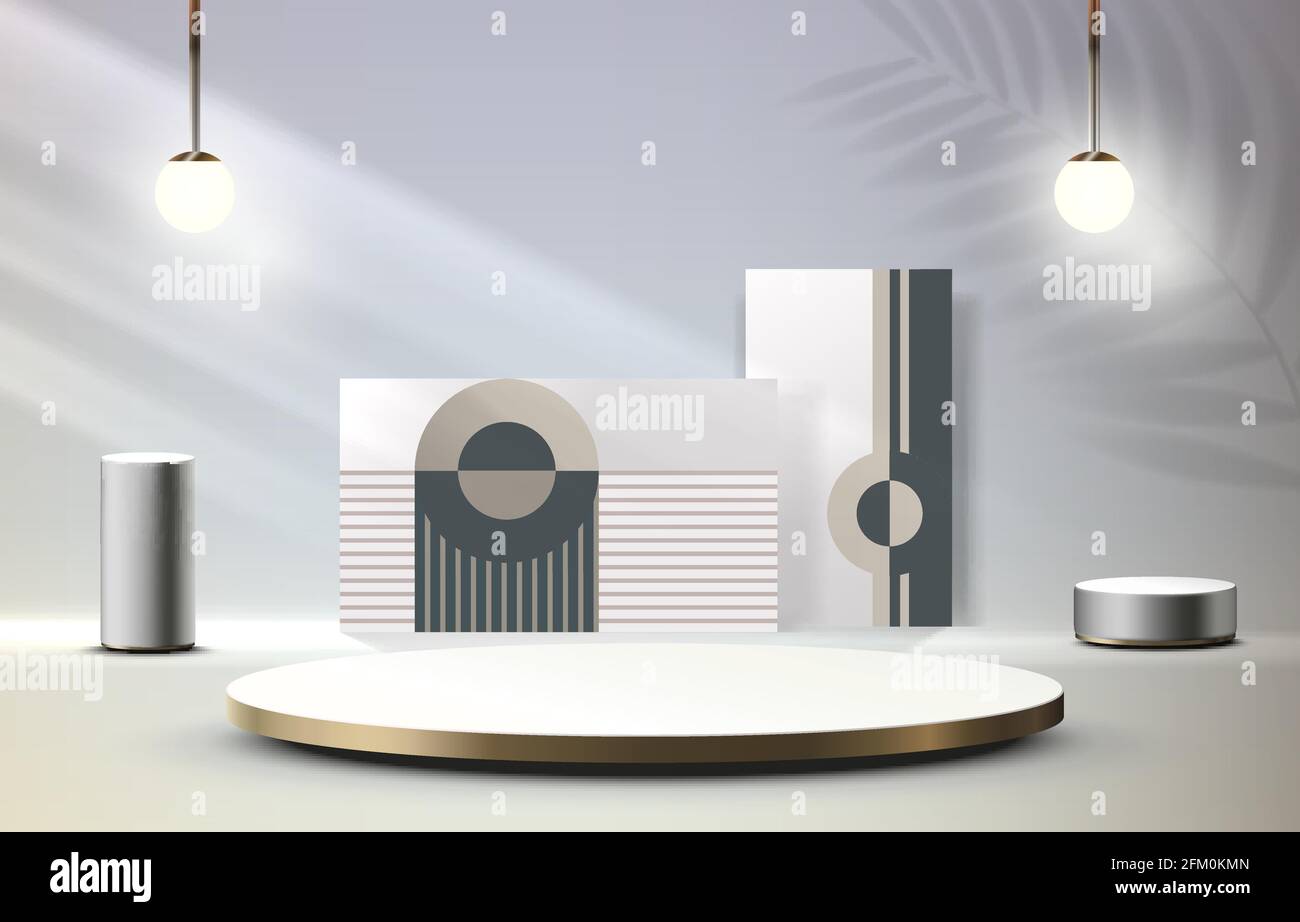 Stage podium with lighting, Stage Podium Scene with for Award, Decor ...