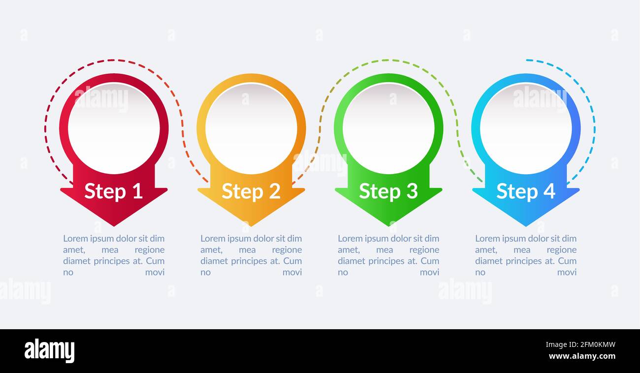 Company future path vector infographic template Stock Vector Image ...