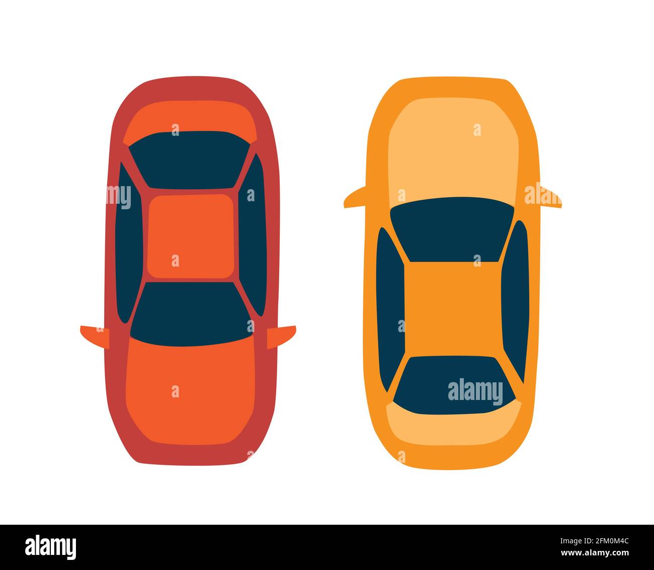 Car Top View Vector