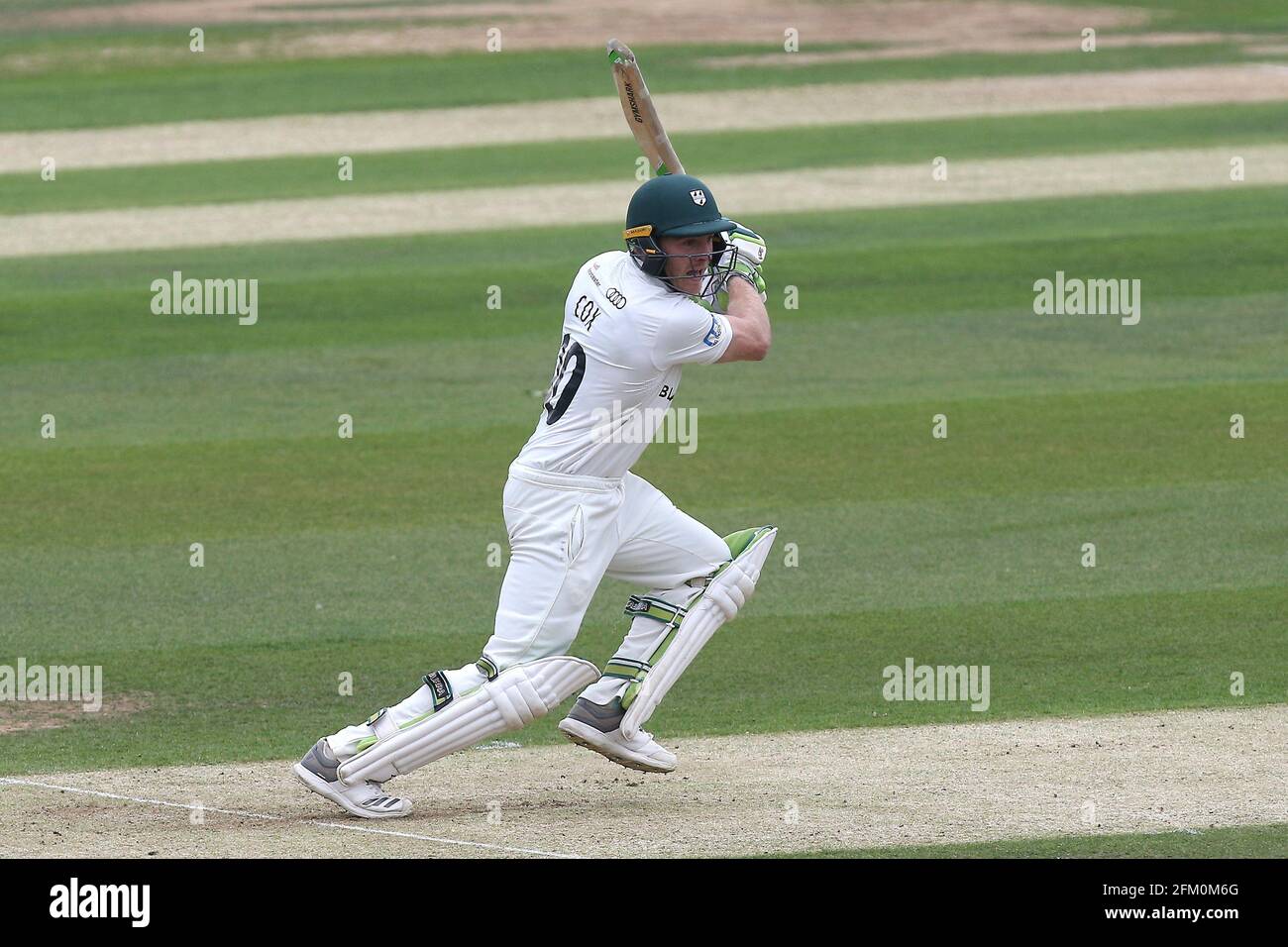 Ben Cox in batting action for Worcestershire during Essex CCC vs ...
