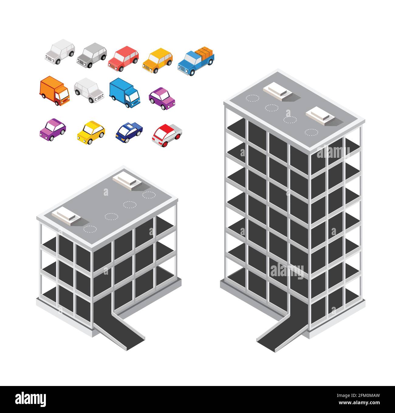 Car parking garage Stock Vector Images - Alamy