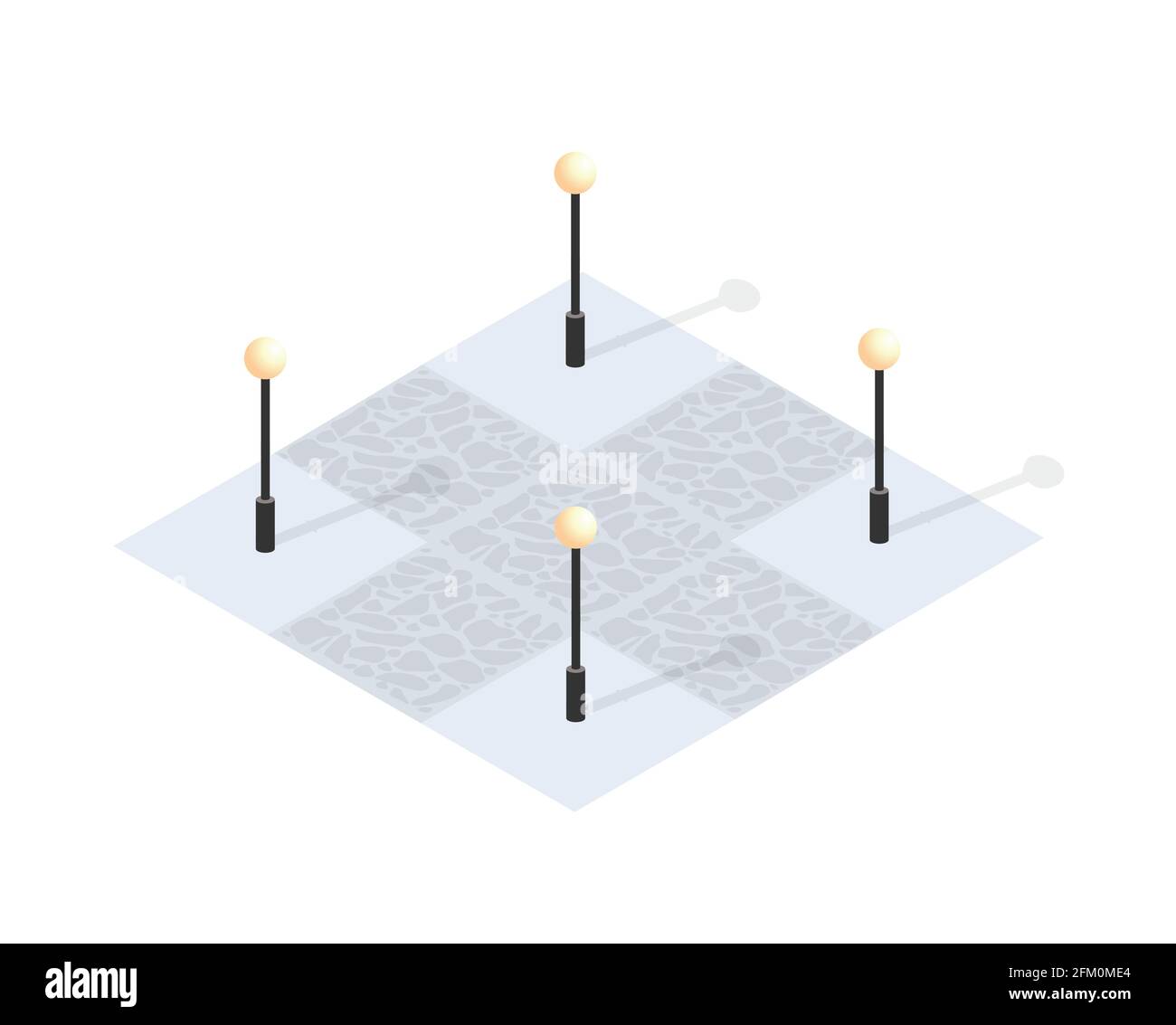 Snowy winter street snow Stock Vector Images - Alamy