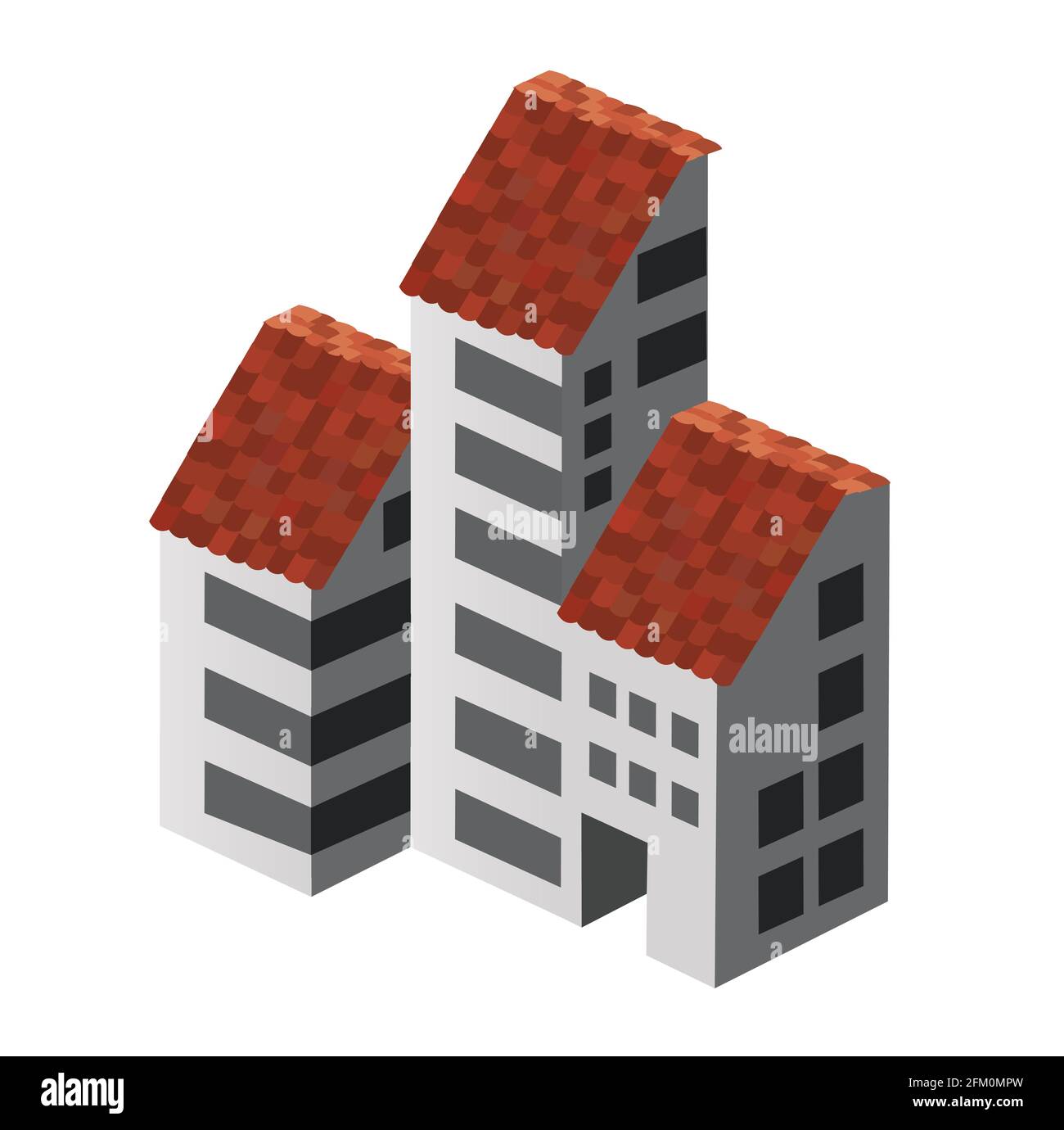 Tall commercial building Cut Out Stock Images & Pictures - Alamy