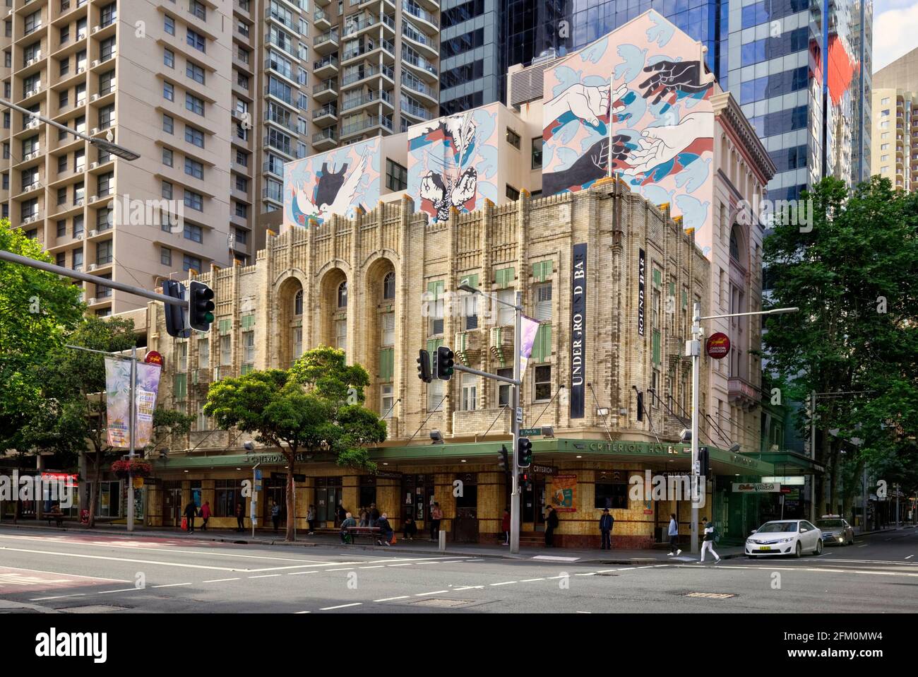 Historic Criterion Hotel on Pitt Street Sydney Australia Stock Photo ...
