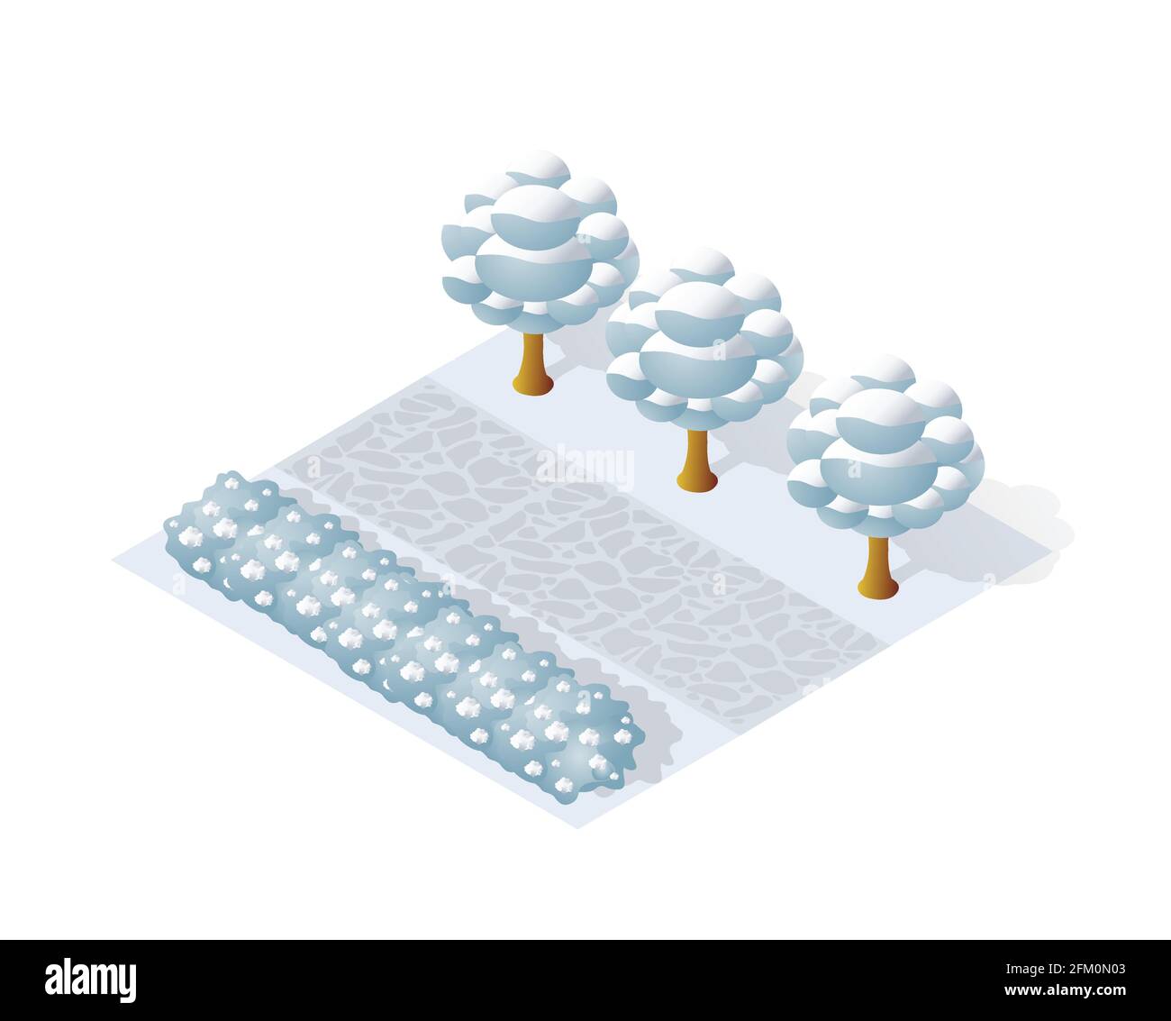 Snow park scene Stock Vector Images - Alamy