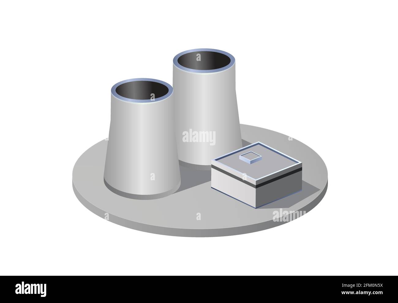 Isometric 3D city module industrial urban factory Stock Vector Image ...