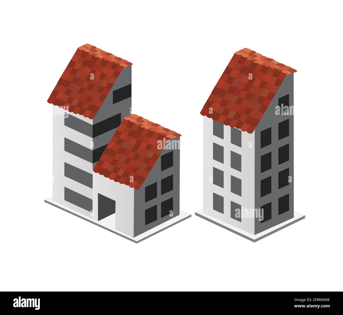 Isometric 3D dimensional skyscraper building of the modern Stock Vector ...