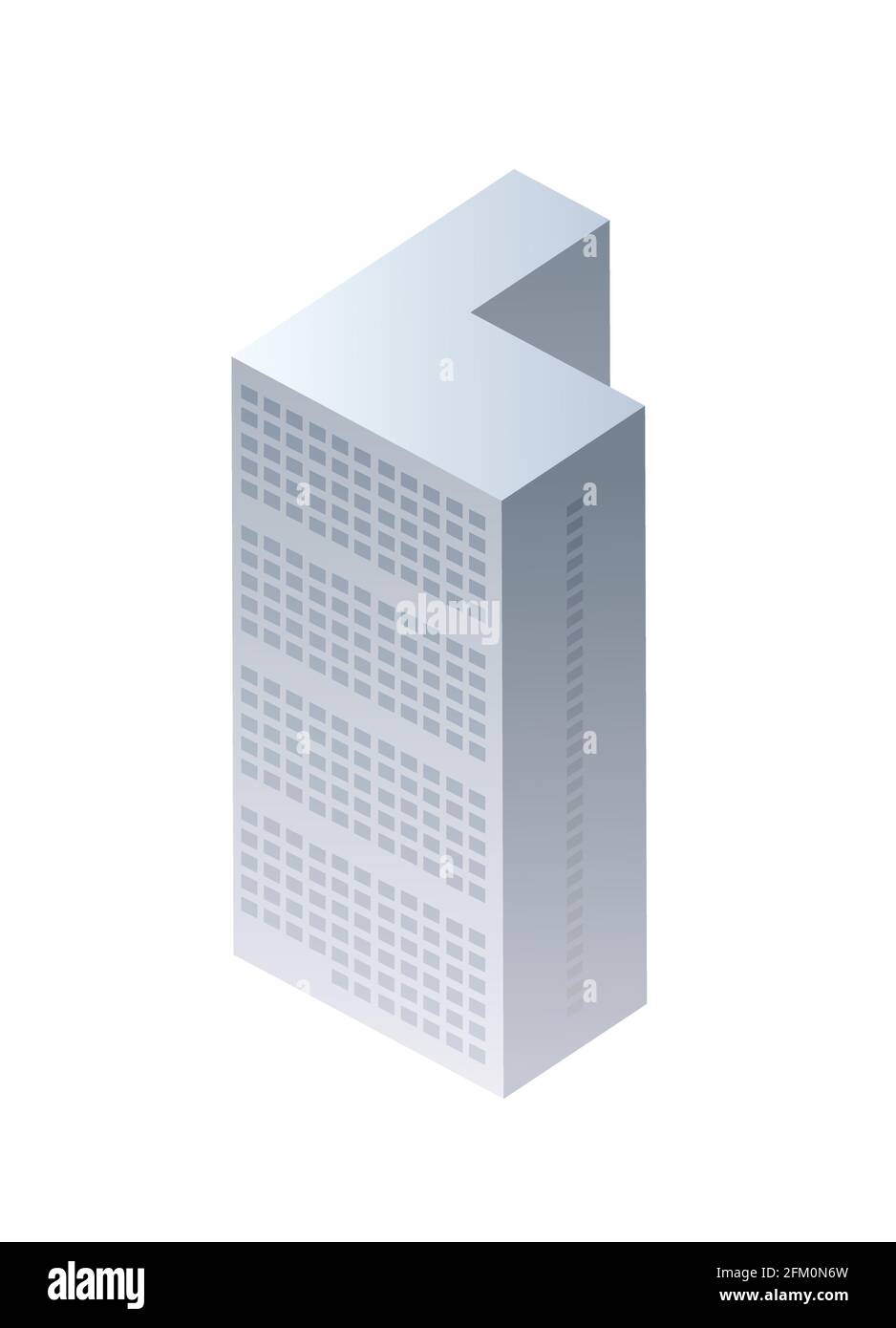 Isometric 3D dimensional skyscraper building of the modern Stock Vector ...