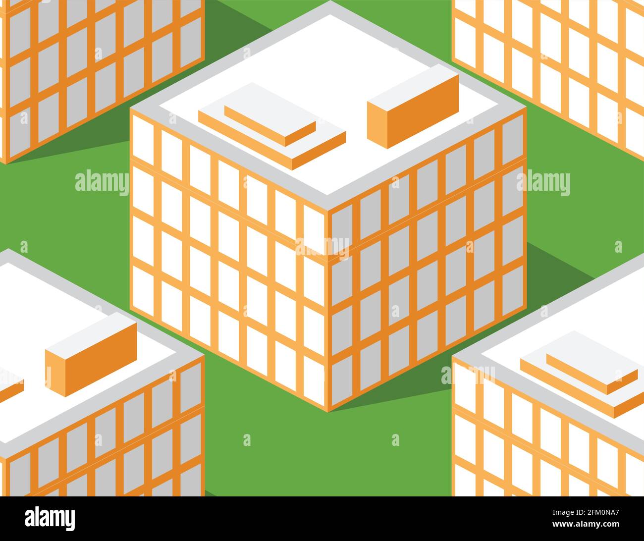 Seamless urban plan pattern map. Isometric landscape Stock Vector Image ...