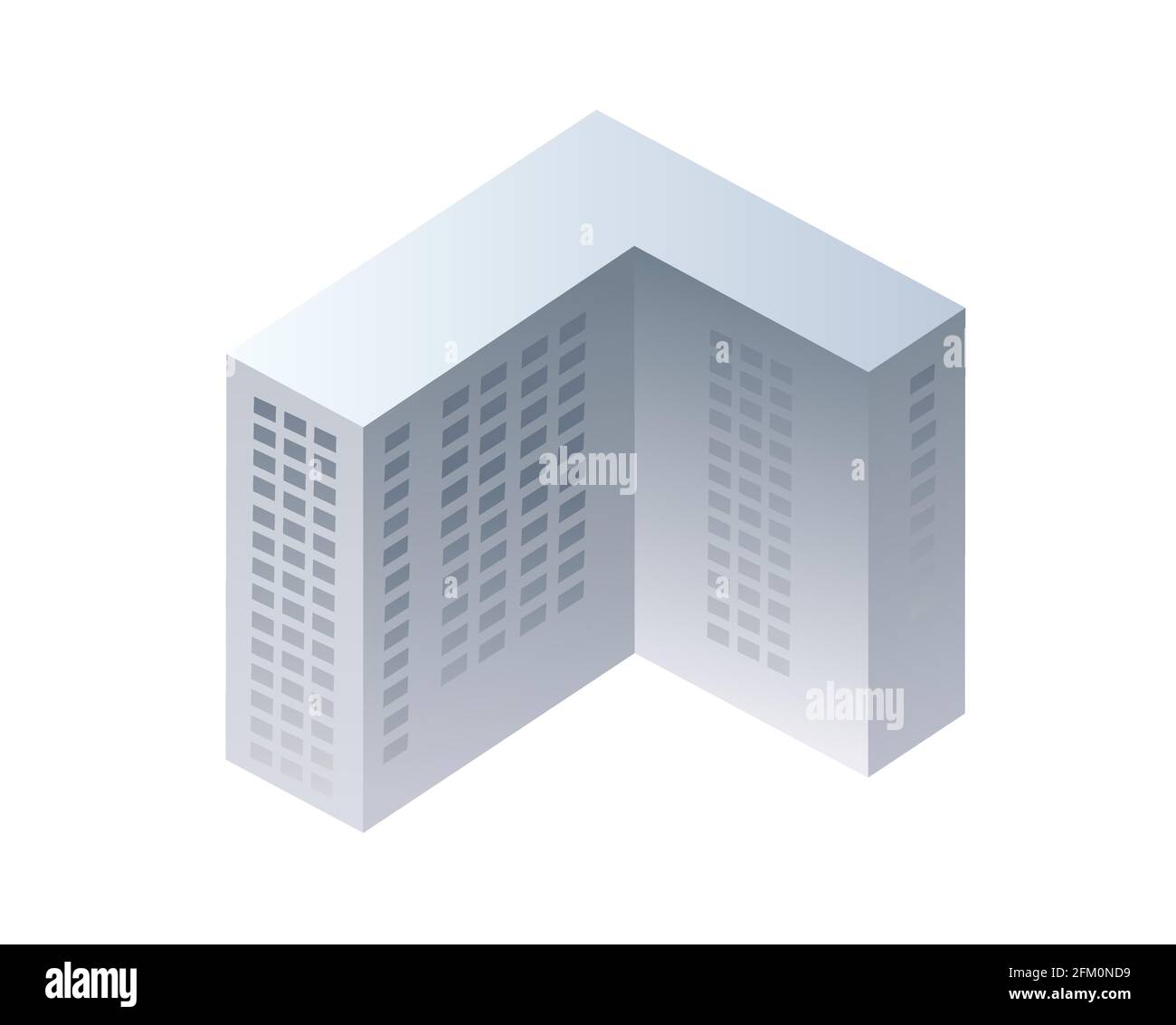 Isometric 3D dimensional skyscraper building of the modern Stock Vector ...