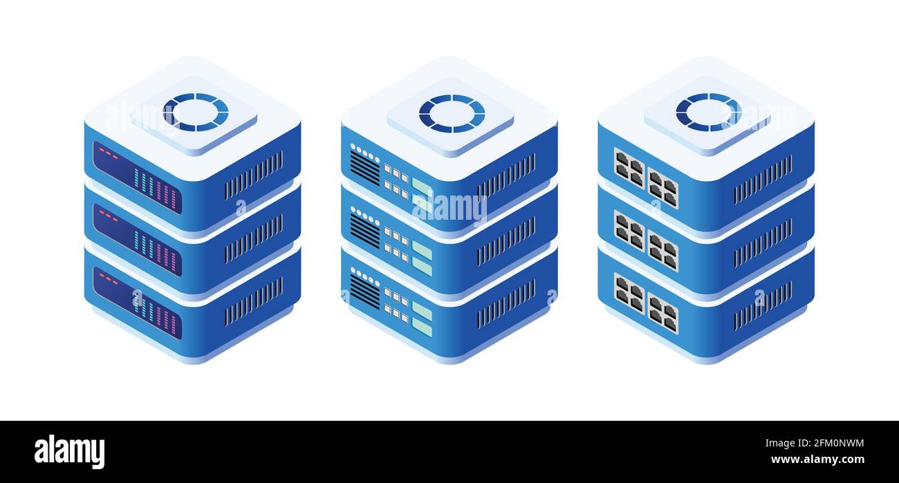 Block chain server icon Cut Out Stock Images & Pictures - Alamy