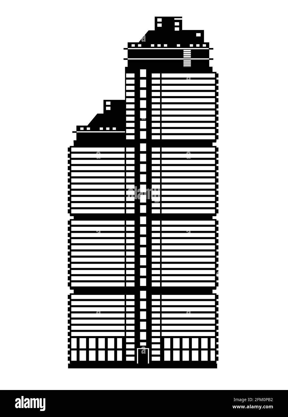 High rise skyscraper skyscrapers building buildings silhouette Cut Out ...