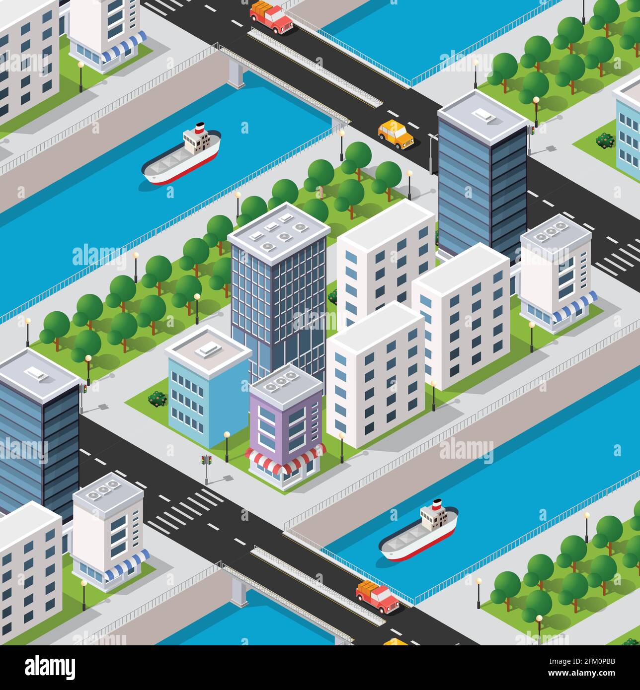 Bank embankment Stock Vector Images - Alamy