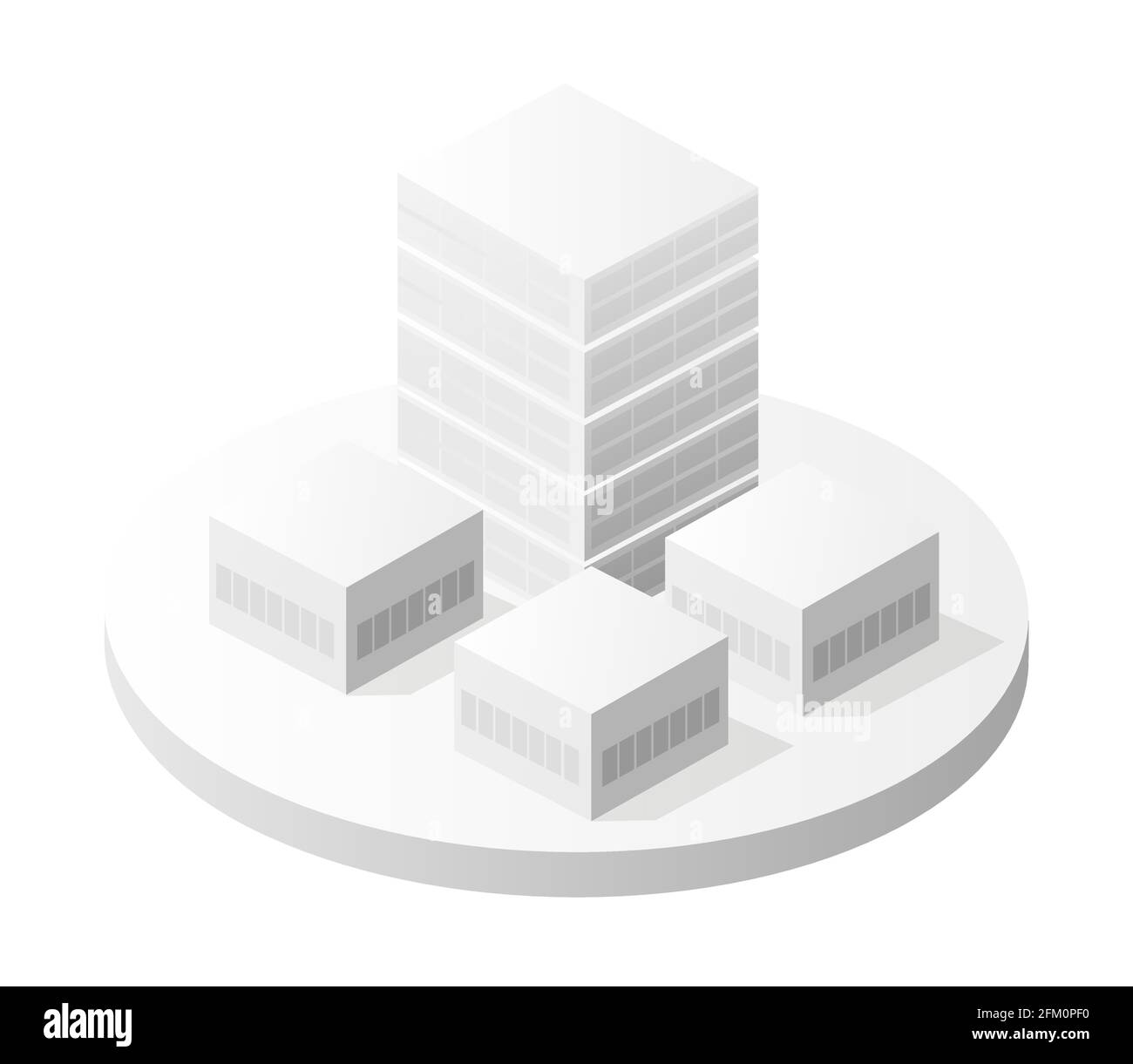 White building icon smart building home architecture Stock Vector Image ...