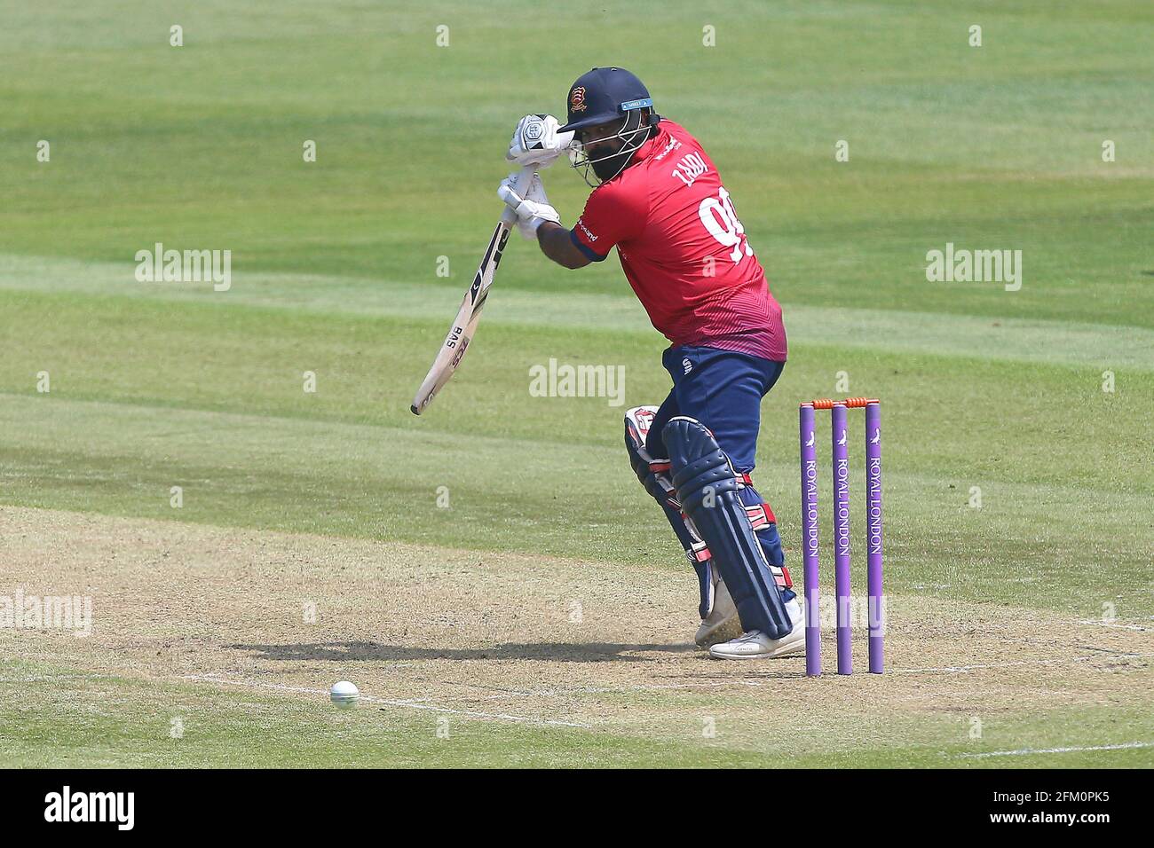Ashar Zaidi in batting action for Essex during Gloucestershire vs Essex ...