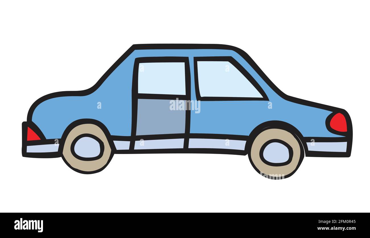 Vector toy cartoon sketches object element retro of car pictures Stock ...