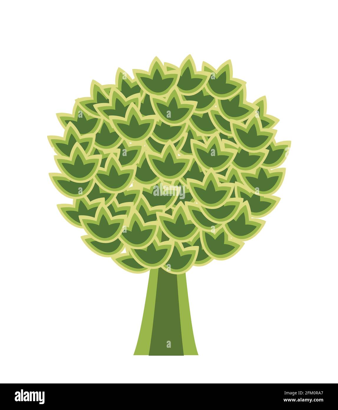Color Silhouettes of trees nature vector forest silhouette illustration ...