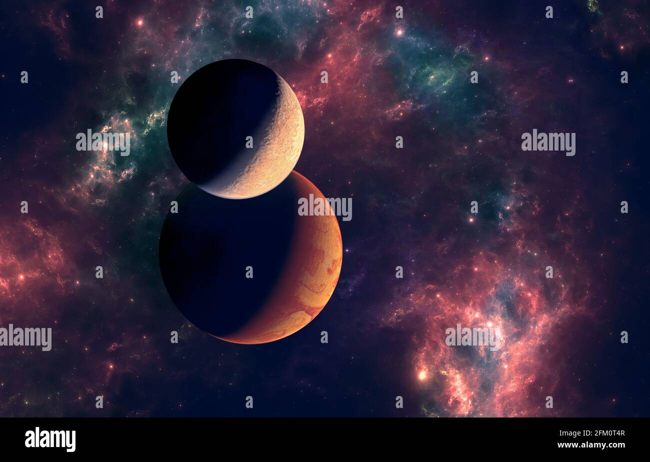 Planets and exoplanets of unexplored galaxies. Sci-Fi. New worlds to ...