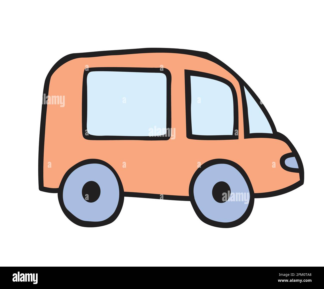 Vector toy cartoon sketches object element retro of car pictures Stock ...