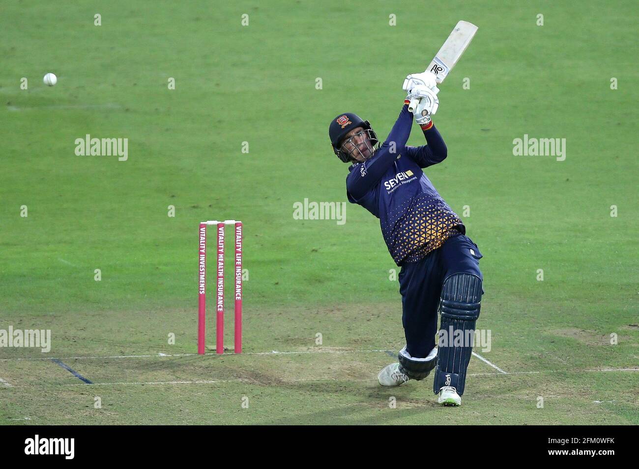 Daniel Lawrence in batting action for Essex during Middlesex vs Essex ...