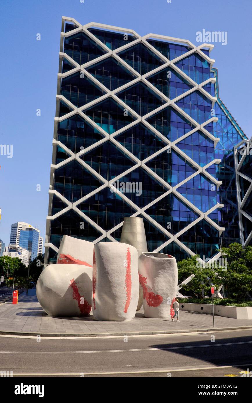 The diagrid constructed One Shelly Street at Kings Wharf which is also ...