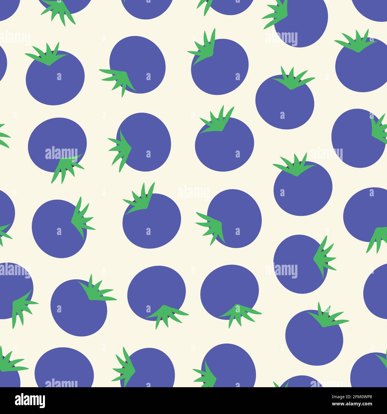 Blueberry seamless vector pattern. Blueberries repeating background ...