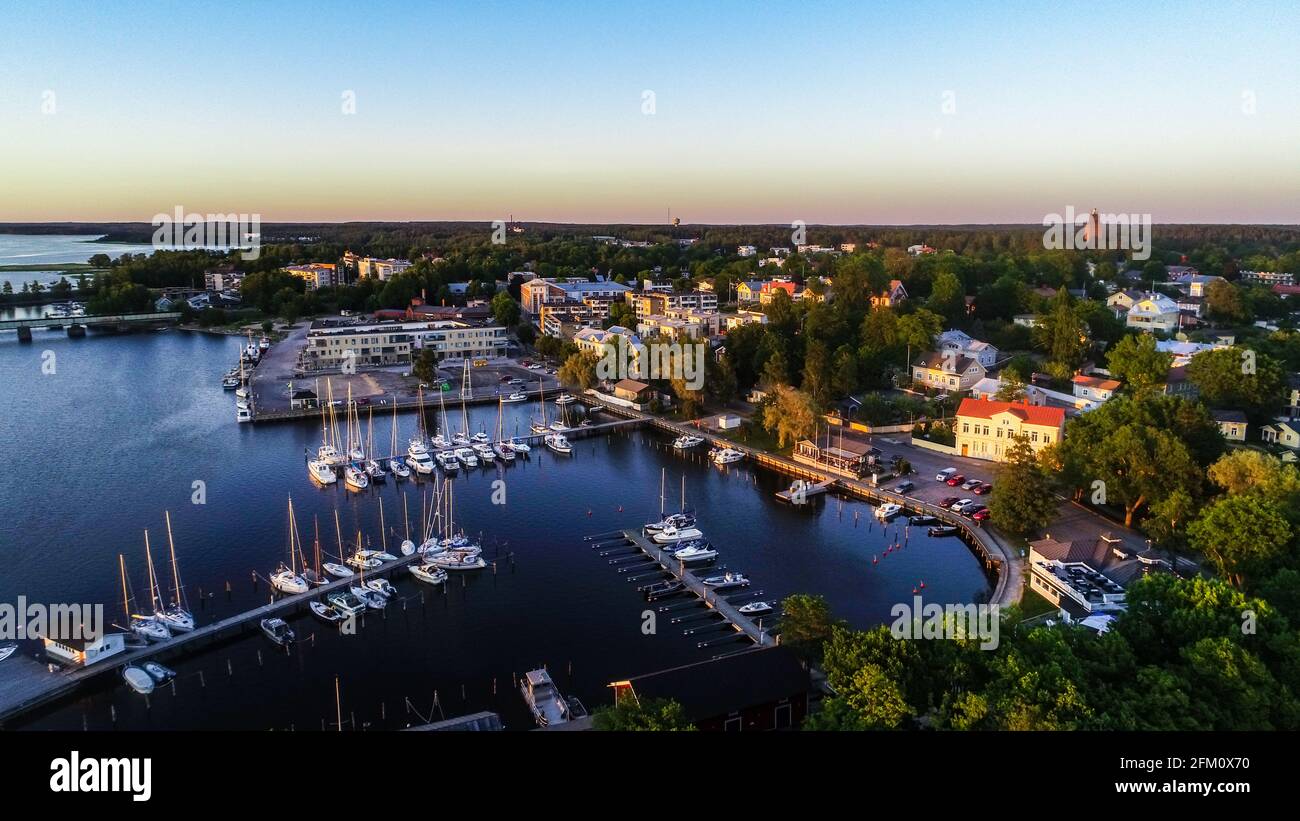 Aerial view tammisaari city harbor hi-res stock photography and images ...