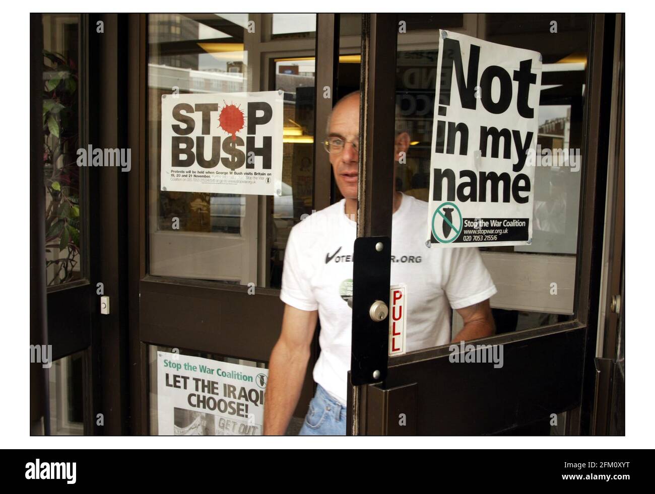 American, Michael Berg, whose son Nick was killed in Iraq, in London ...