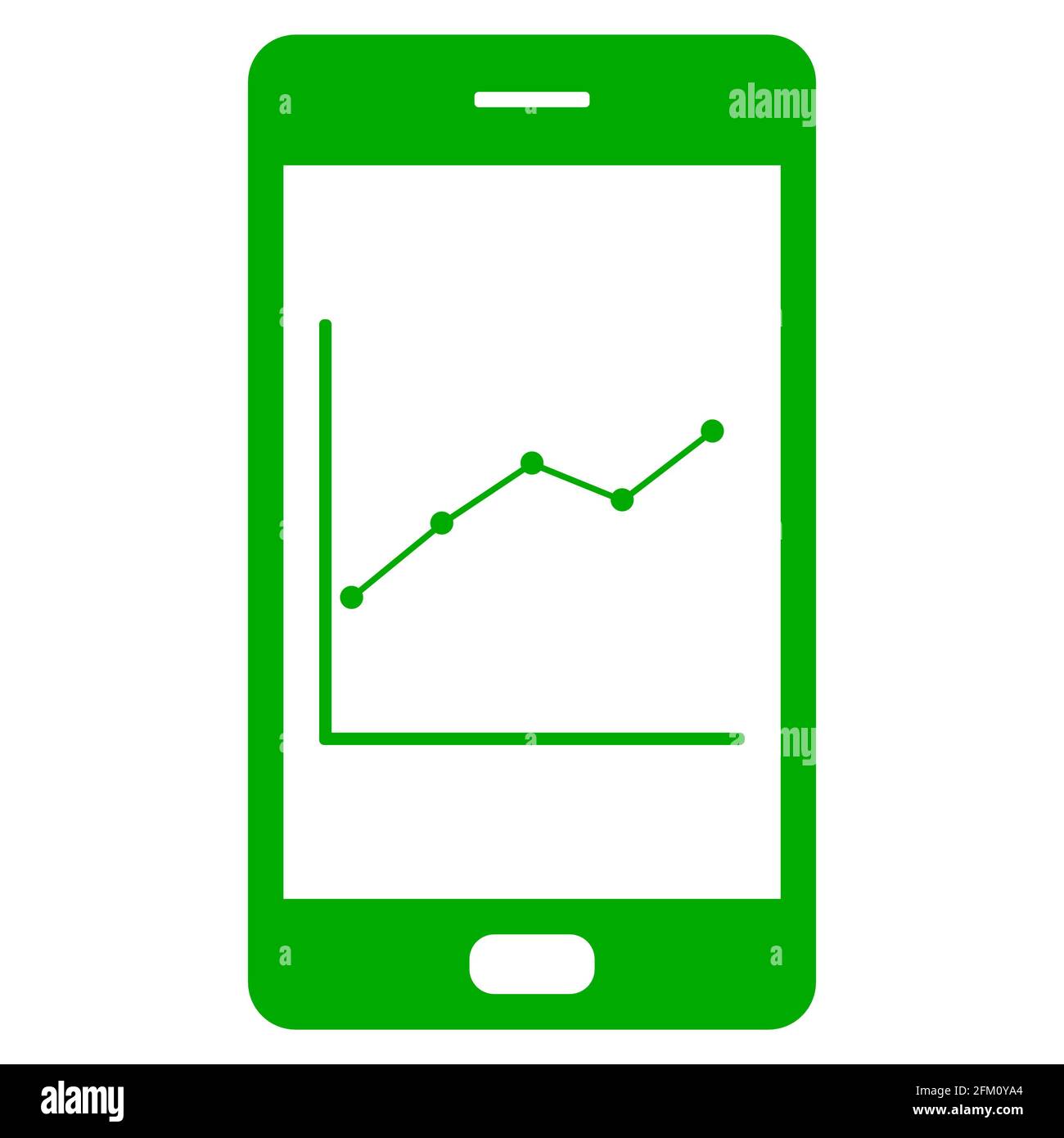 Chart and smartphone Stock Photo - Alamy