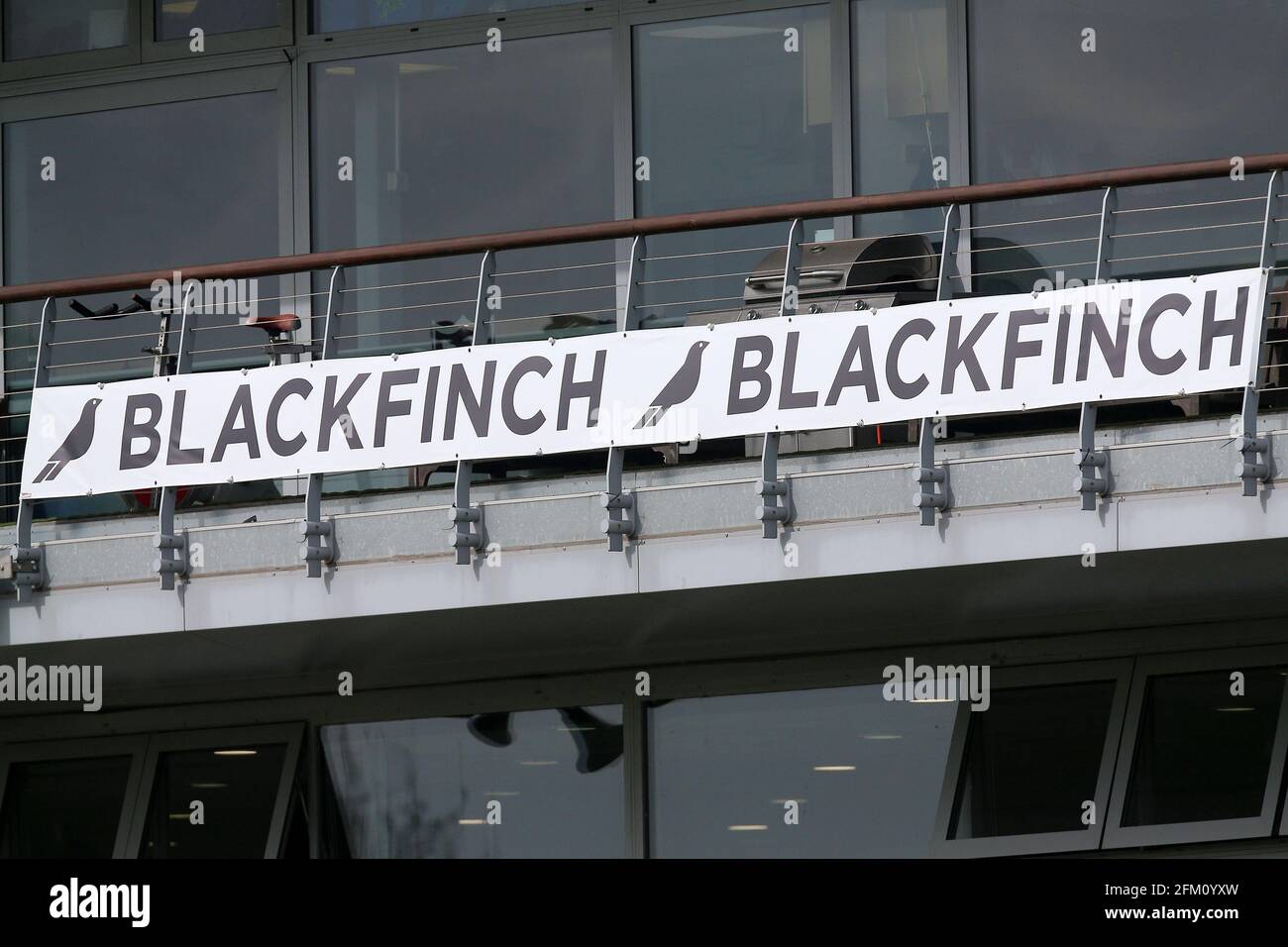 Blackfinch signage during Worcestershire CCC vs Essex CCC, Specsavers ...