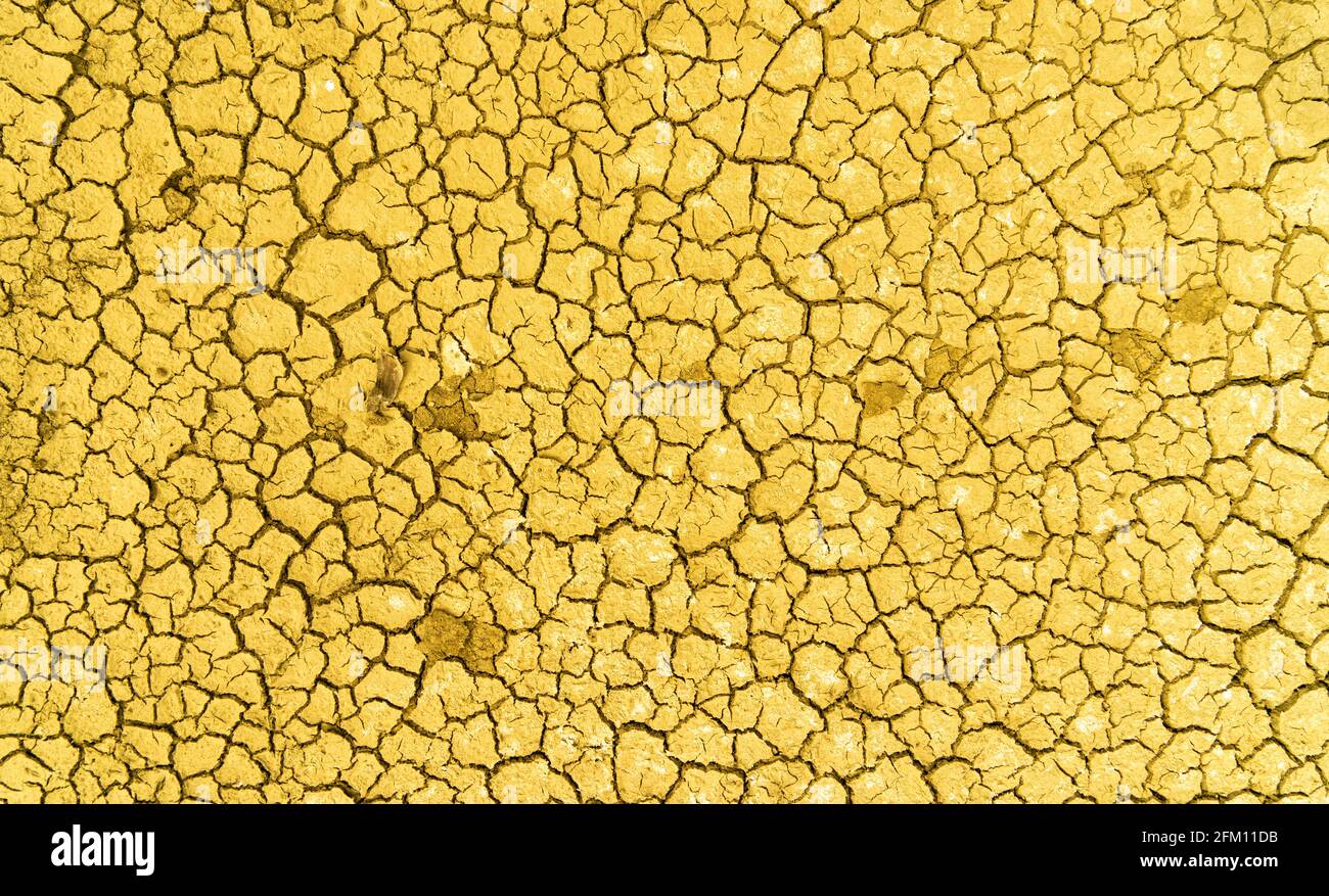 Mudflat cracked desert barren surface for natural background, layer, wallpaper, photo effect ...