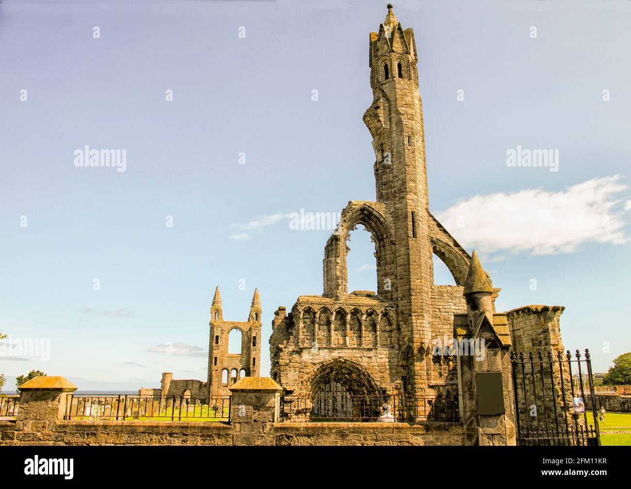 The ruins of St. Andrews Cathedral, St. Andrews, Fife, Scotland Stock ...