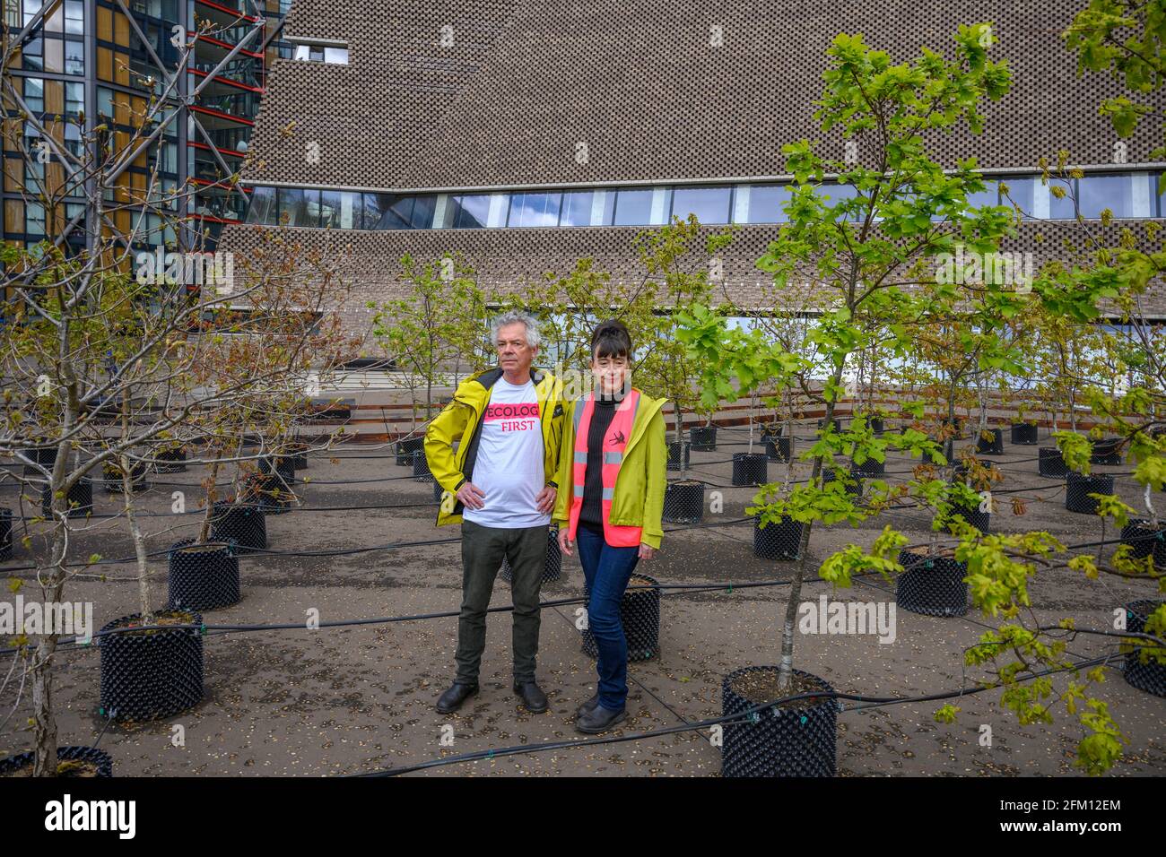 Tate Modern, London, UK. 4 May 2021. British activist artists Ackroyd ...