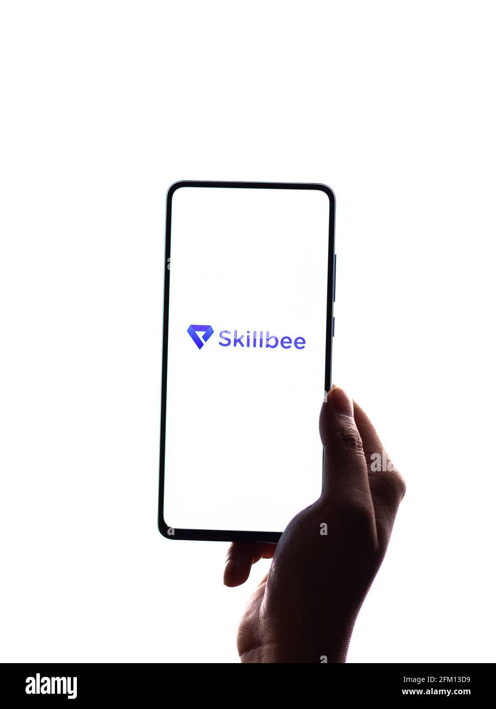 Assam, india - May 04, 2021 : Skillbee logo on phone screen stock image ...