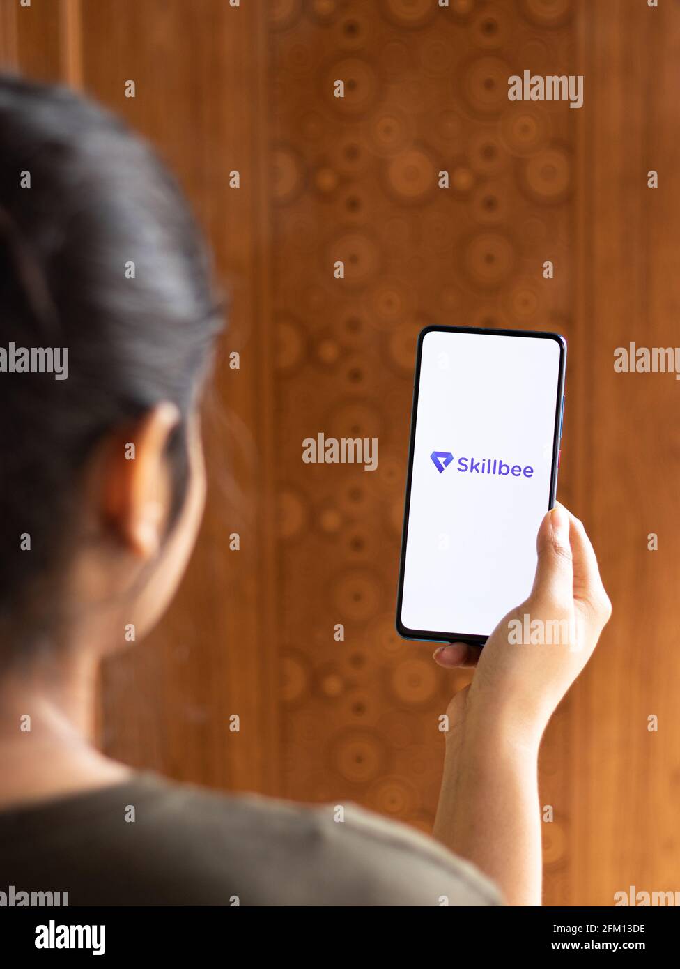 Assam, india - May 04, 2021 : Skillbee logo on phone screen stock image Stock Photo - Alamy