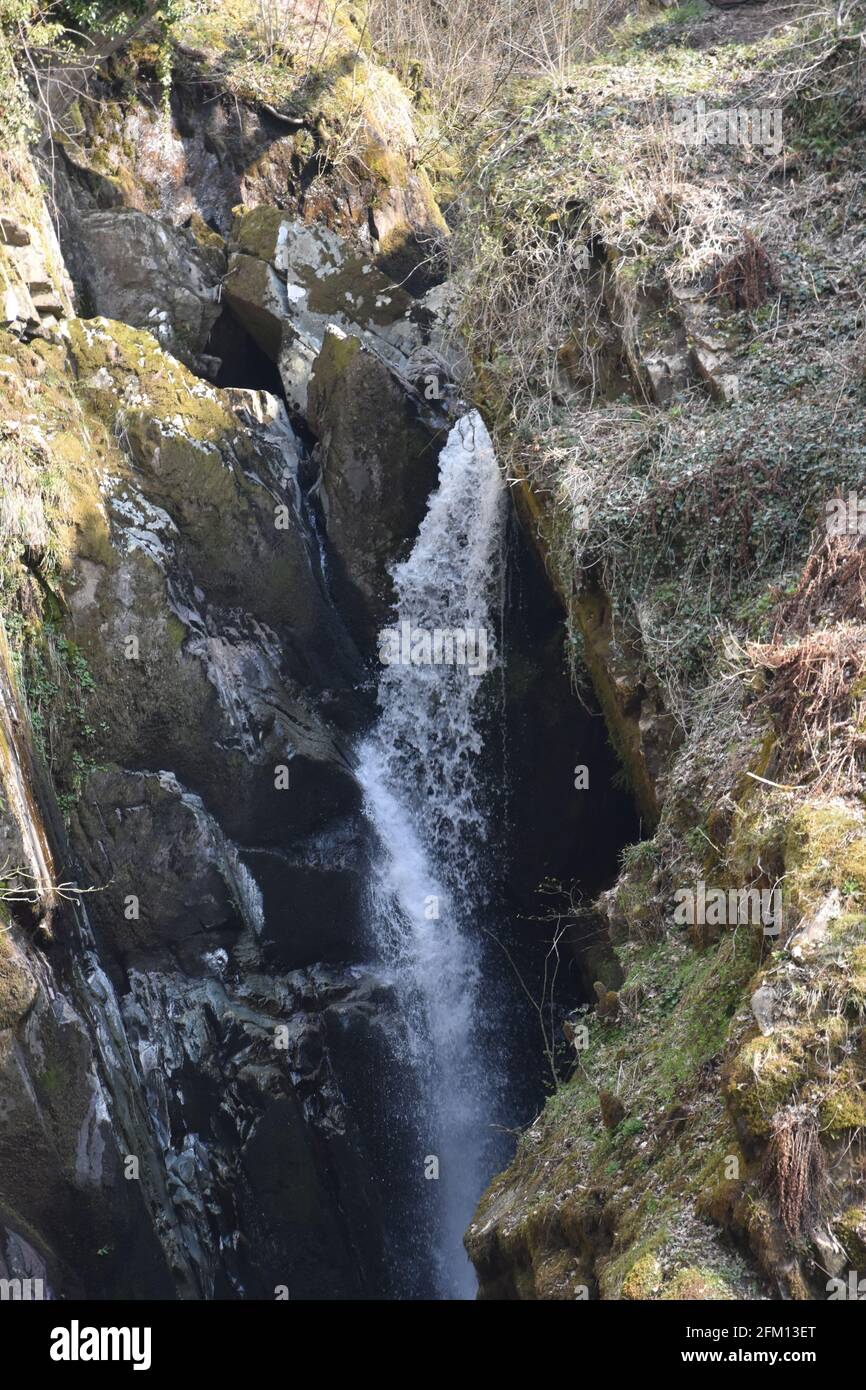 waterfall in cumbria Stock Photo - Alamy