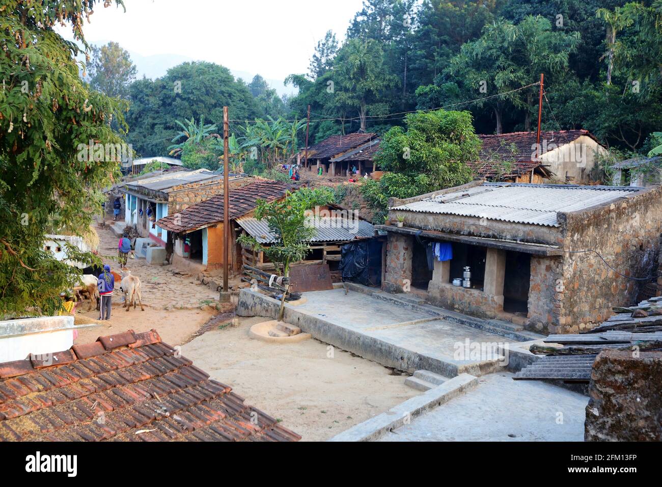Village Views of KONDHU TRIBE, Korrakothavalasa Village, Araku, Andhra ...