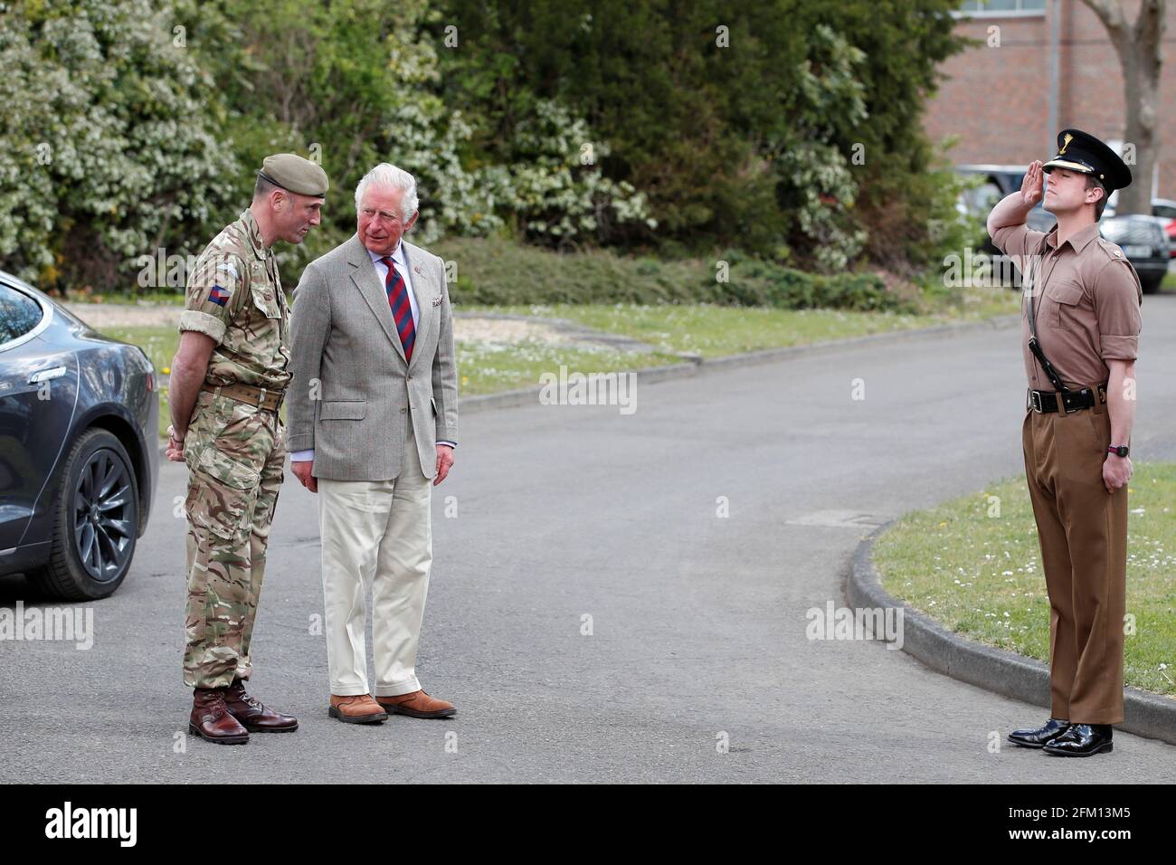 The Prince of Wales, Colonel Welsh Guards, is received by Commanding ...