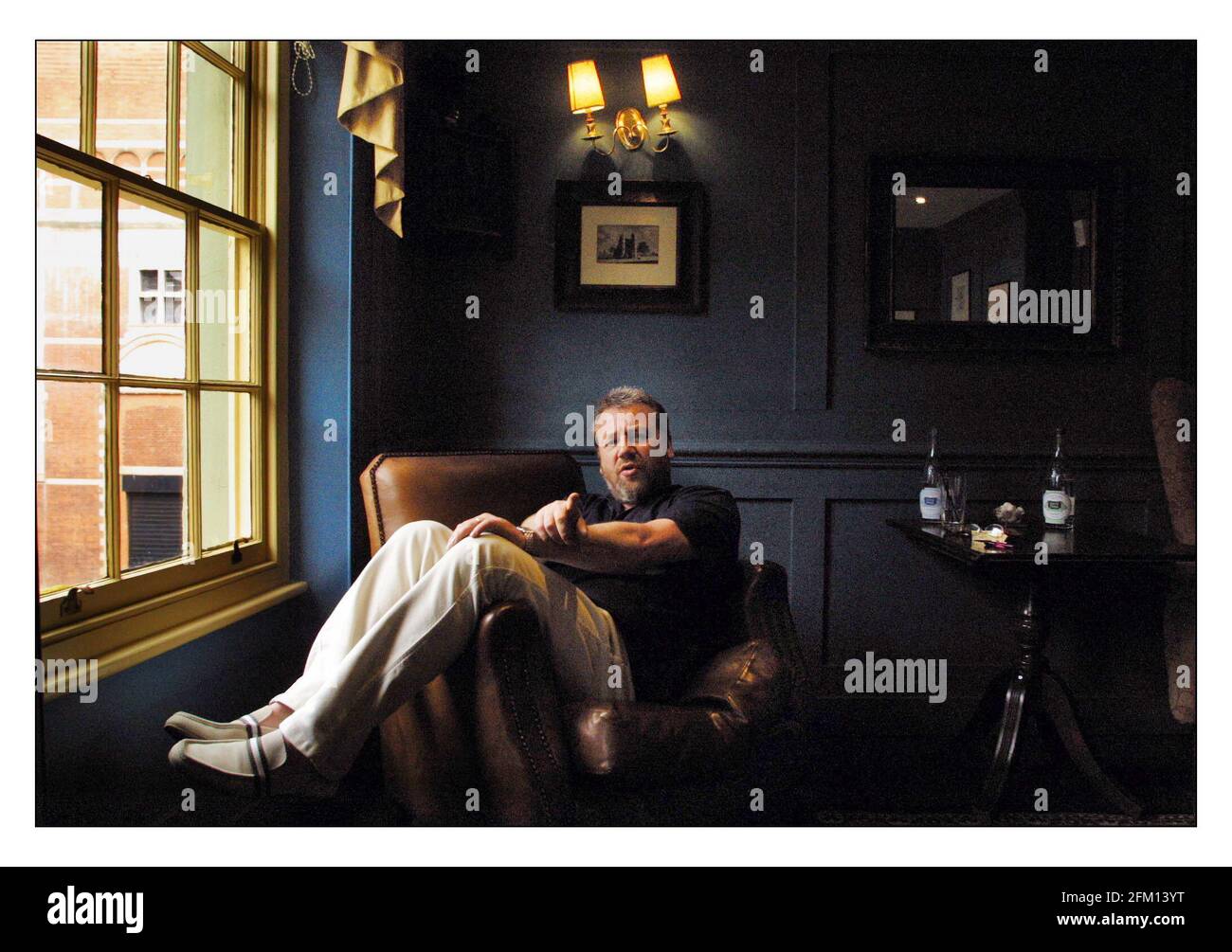 Ray Winstone , actor, photographed in Soho house in London.pic David ...