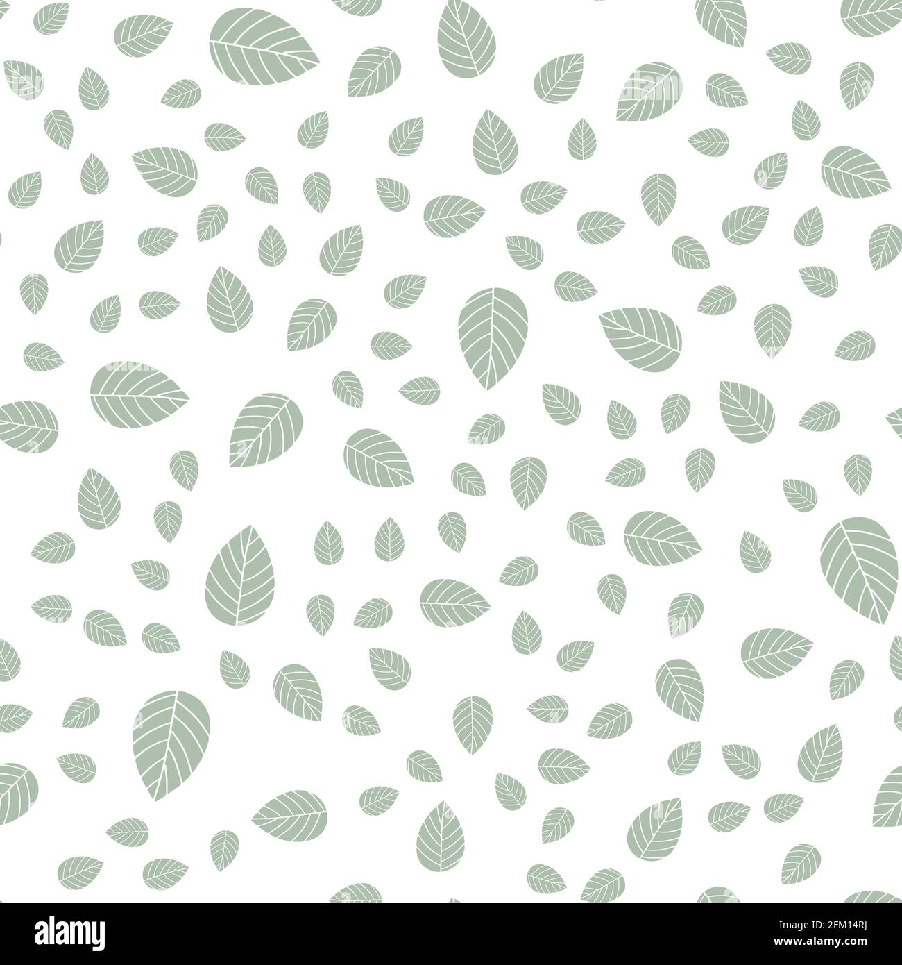 Seamless light blue leaf pattern. Vector Stock Vector Image & Art - Alamy