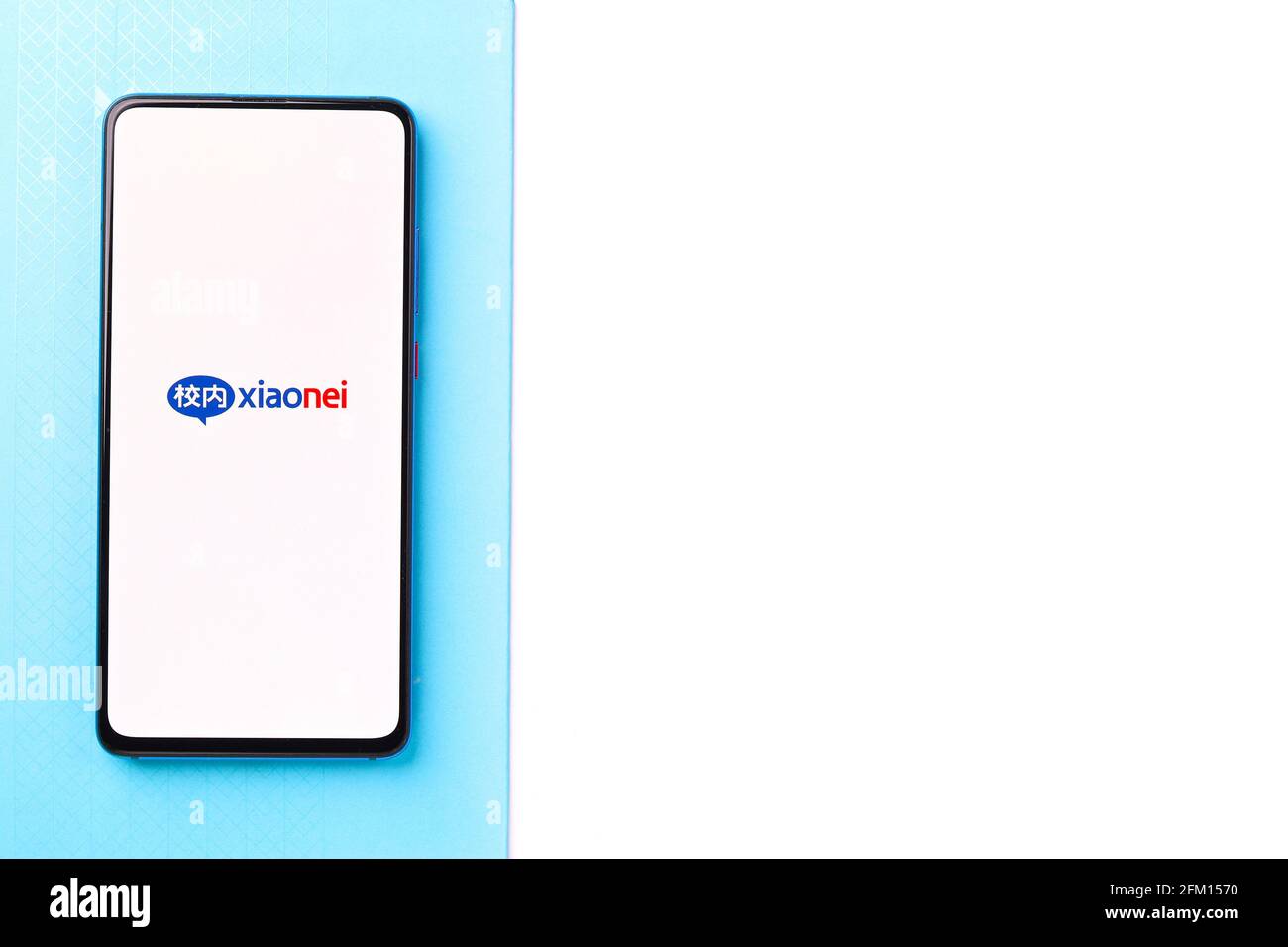 Assam, india - May 04, 2021 : Xiaonei logo on phone screen stock image ...