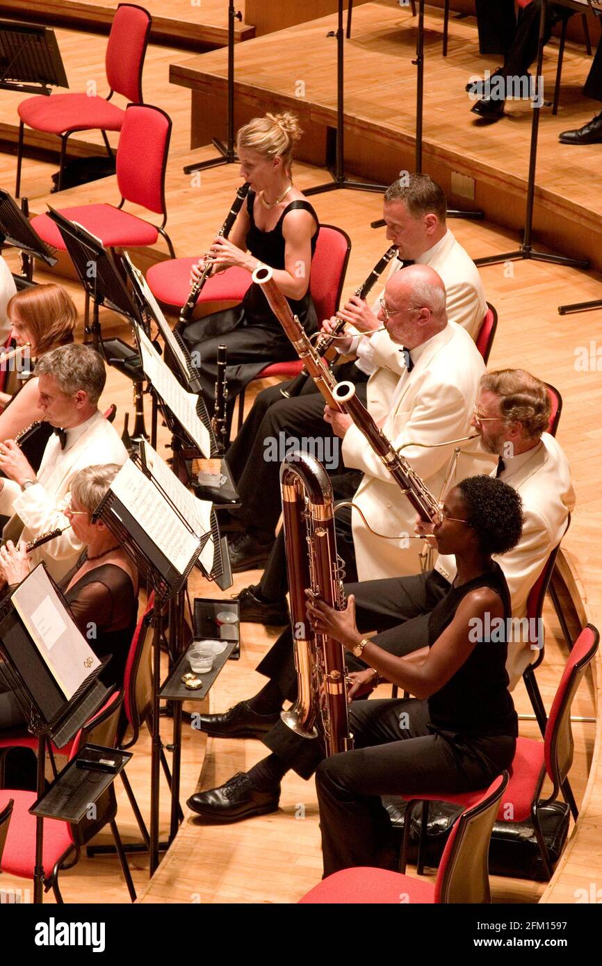 Woodwind section of CBSO, Symphony Hall July 2006 Stock Photo - Alamy