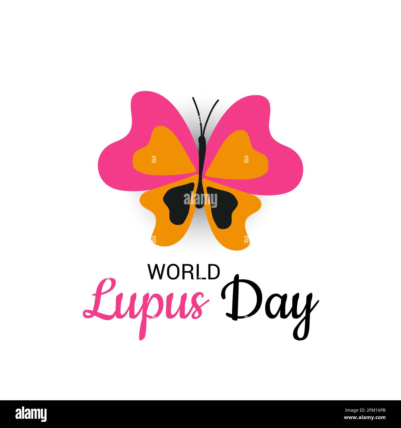 Vector illustration of a Background for World Lupus Day Stock Photo - Alamy