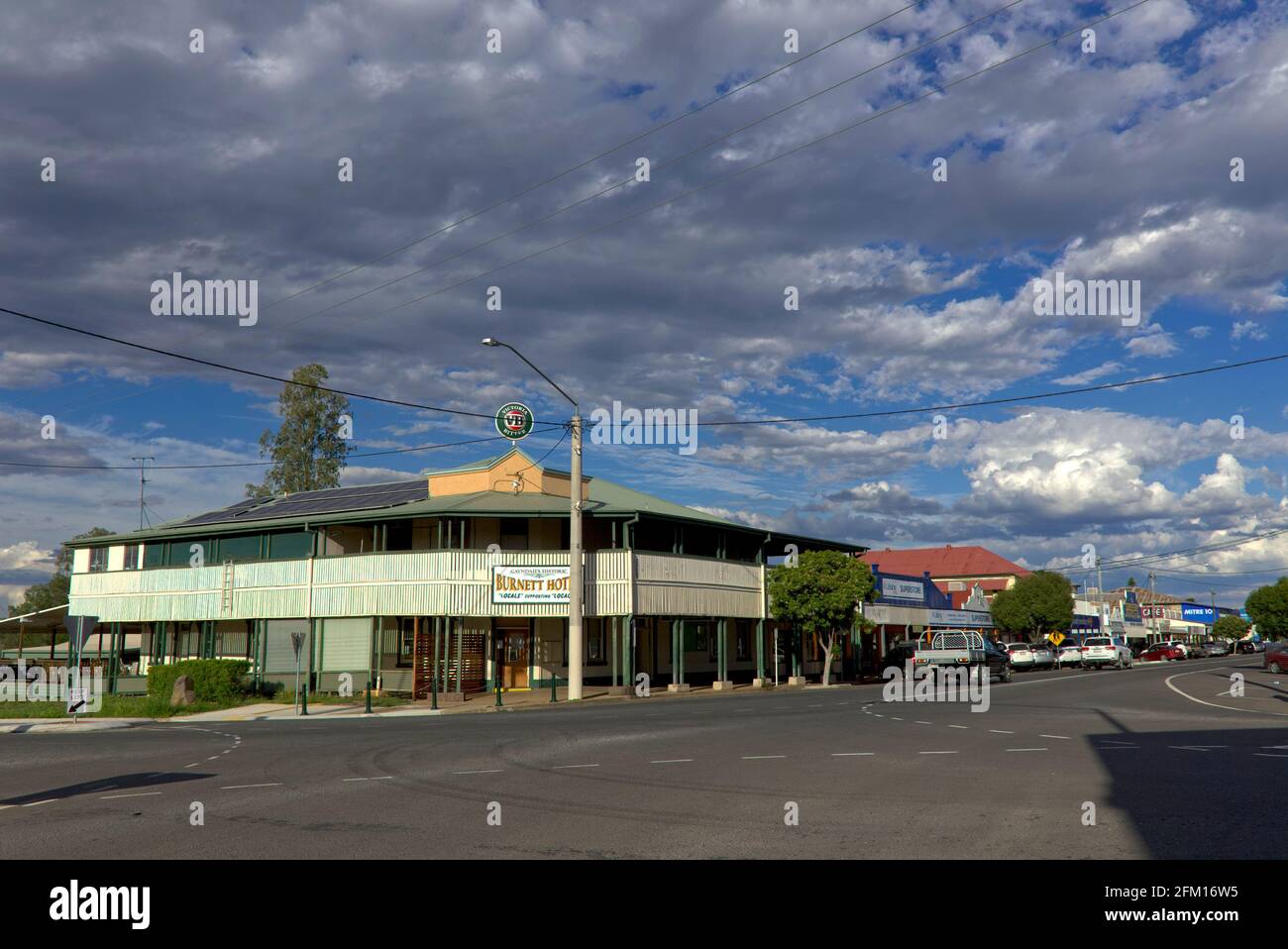 Historic Burnett Hotel (1935) on Capper Street Gayndah Queensland ...