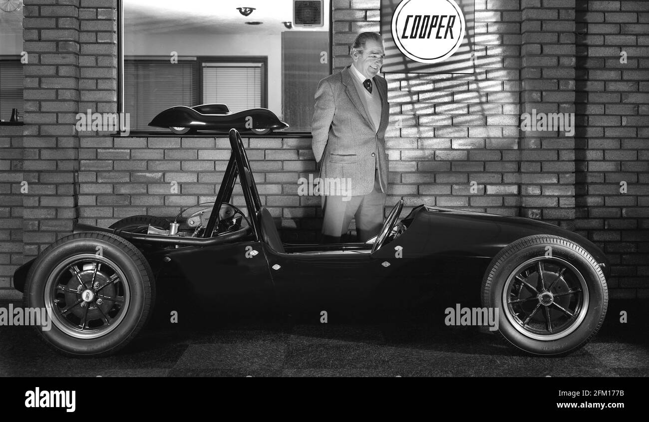 John Cooper co founder of Cooper Cars in 1993 Stock Photo - Alamy