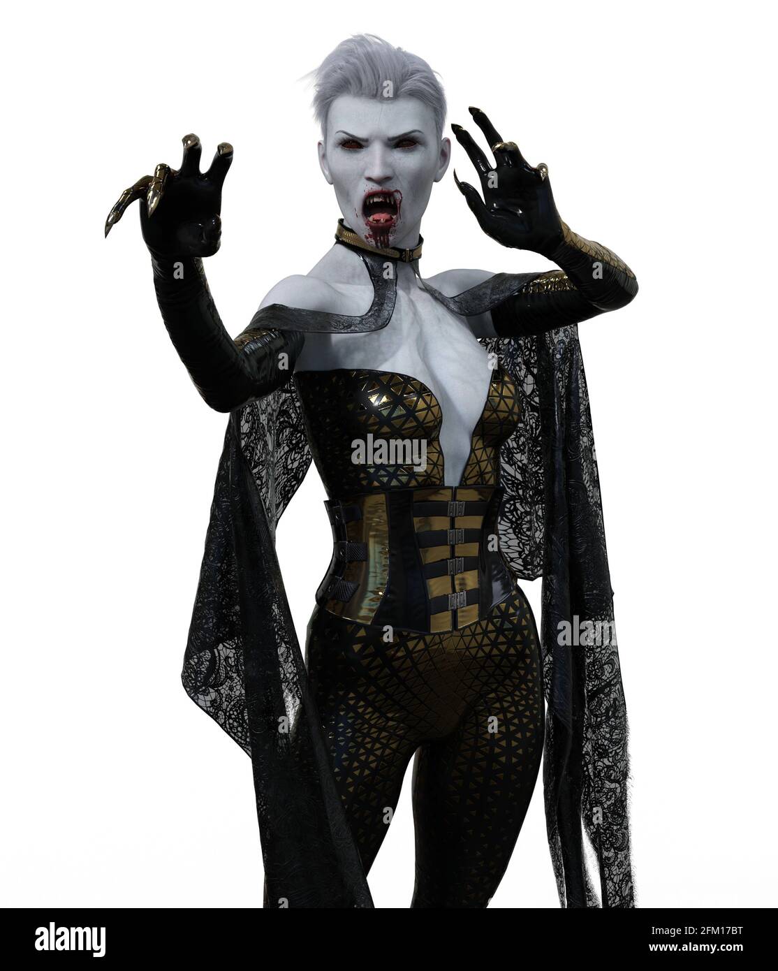 Gothic vampire girl Cut Out Stock Images & Pictures - Alamy
